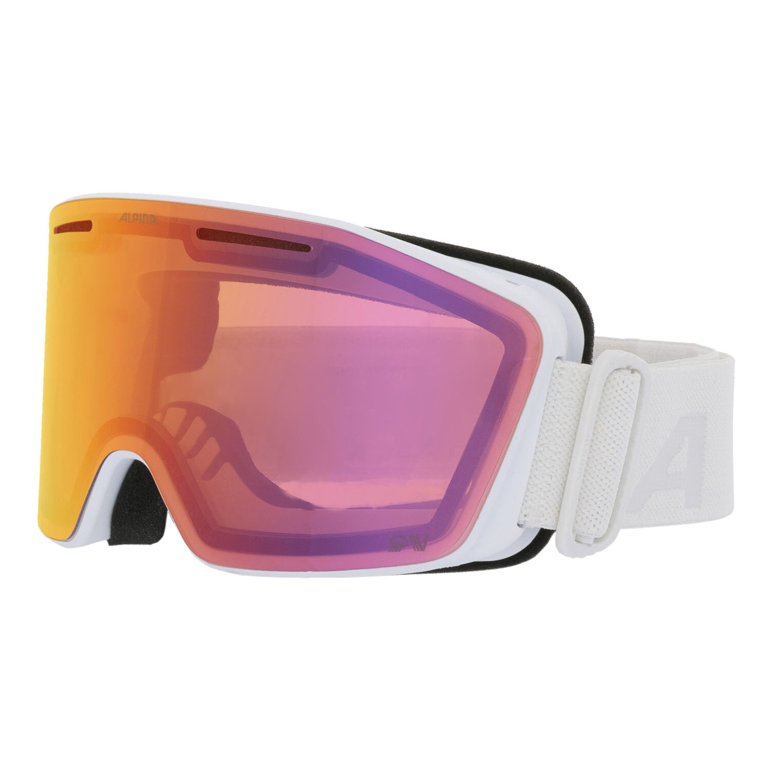 Маска горнолыжная ALPINA Nendaz QV White Gloss/QV Champagne S2-S3 (US: M)