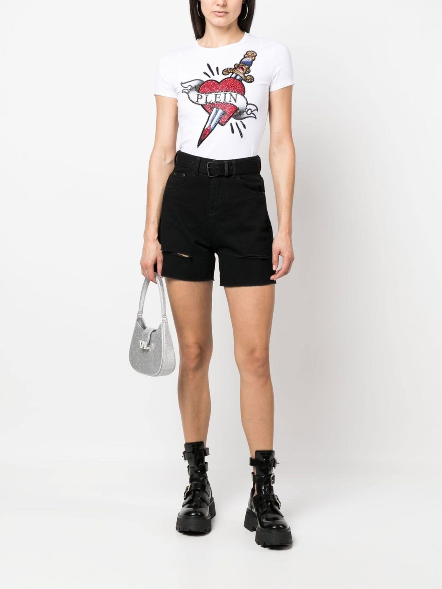 Футболка PHILIPP PLEIN, размер 42, white — фото 1