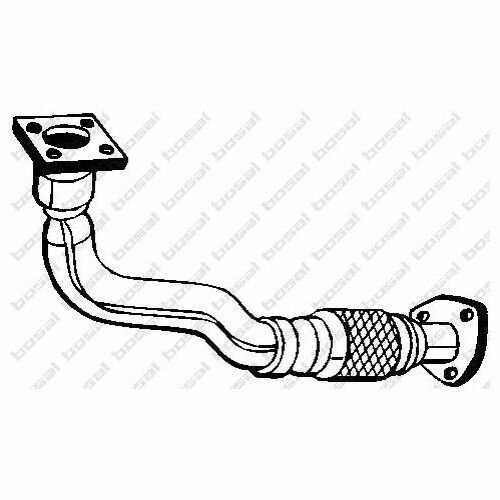 Труба выхлопного газа Bosal 753177 для SEAT Toledo I; VW Golf III, GOLF VAN III VARIANT 1H5, Passat,