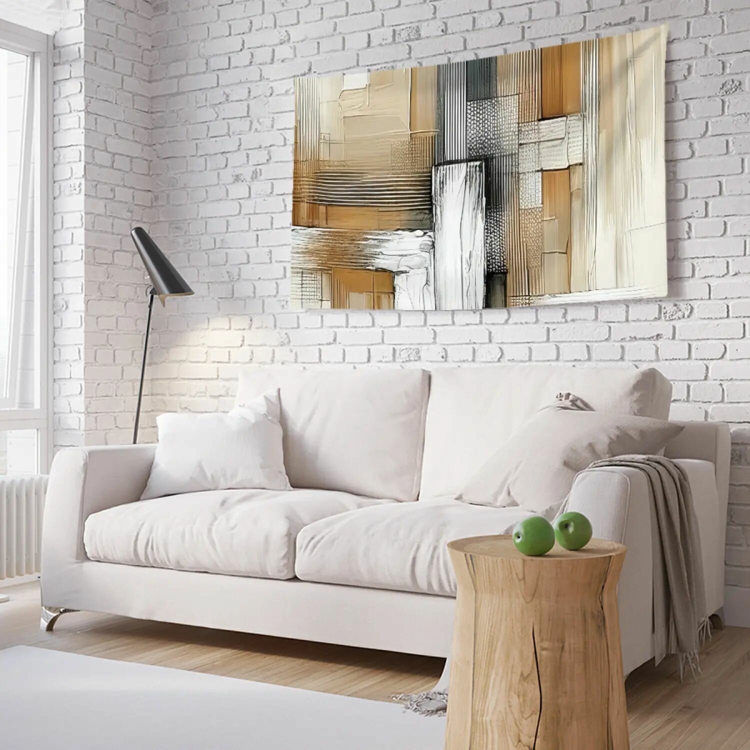 Горизонтальное фотопанно на стену JoyArty "Краской по стене", из ткани, 100х150 см