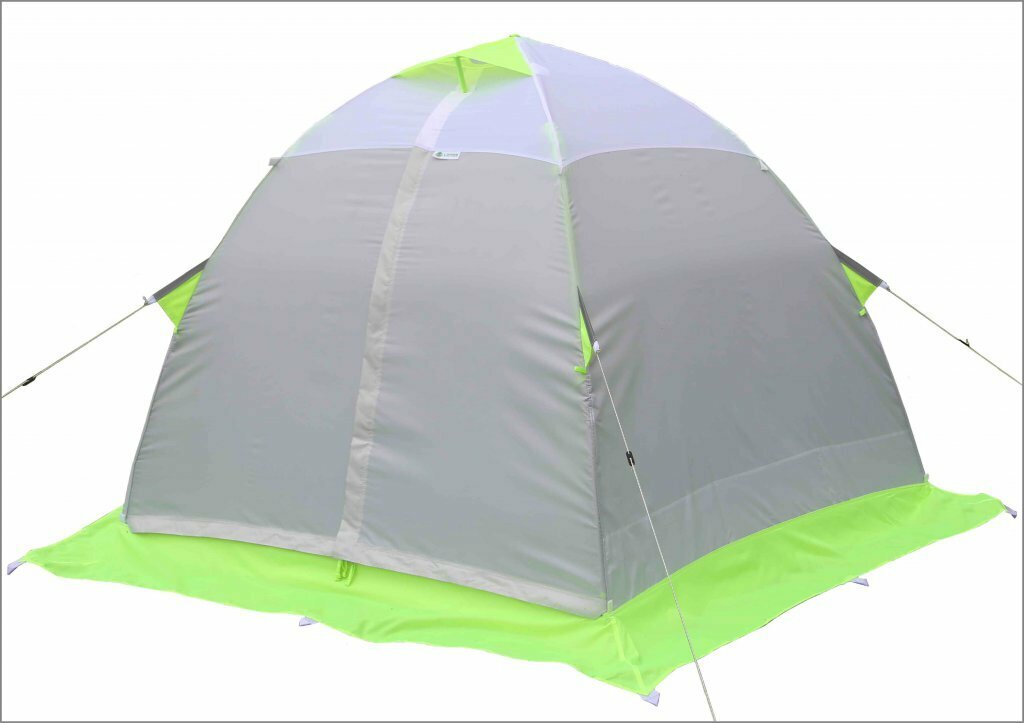 Палатка лотос 2 (Салатовый) алюминиевый каркас для кемпинга и рыбалки