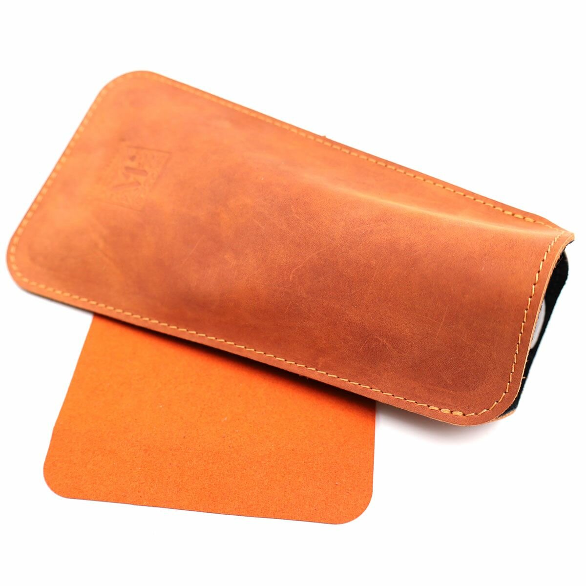 Кожаный компактный чехол для очков - размер 195 х 95 мм. Soho M Sienna, J. Audmorr, натуральная кожа, мужской, женский