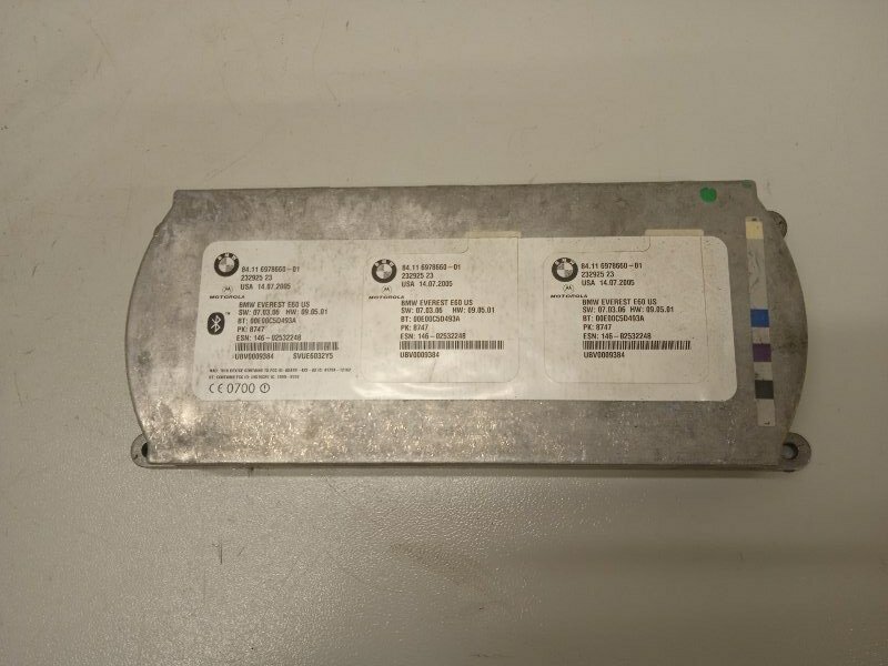 Б/У управления Bluetooth, БМВ 5 E60 Блок электронный BMW 5-Series 2003, 2004, 2005, 2006, 2007, 2008, 2009 E60 75666 BMW ар...