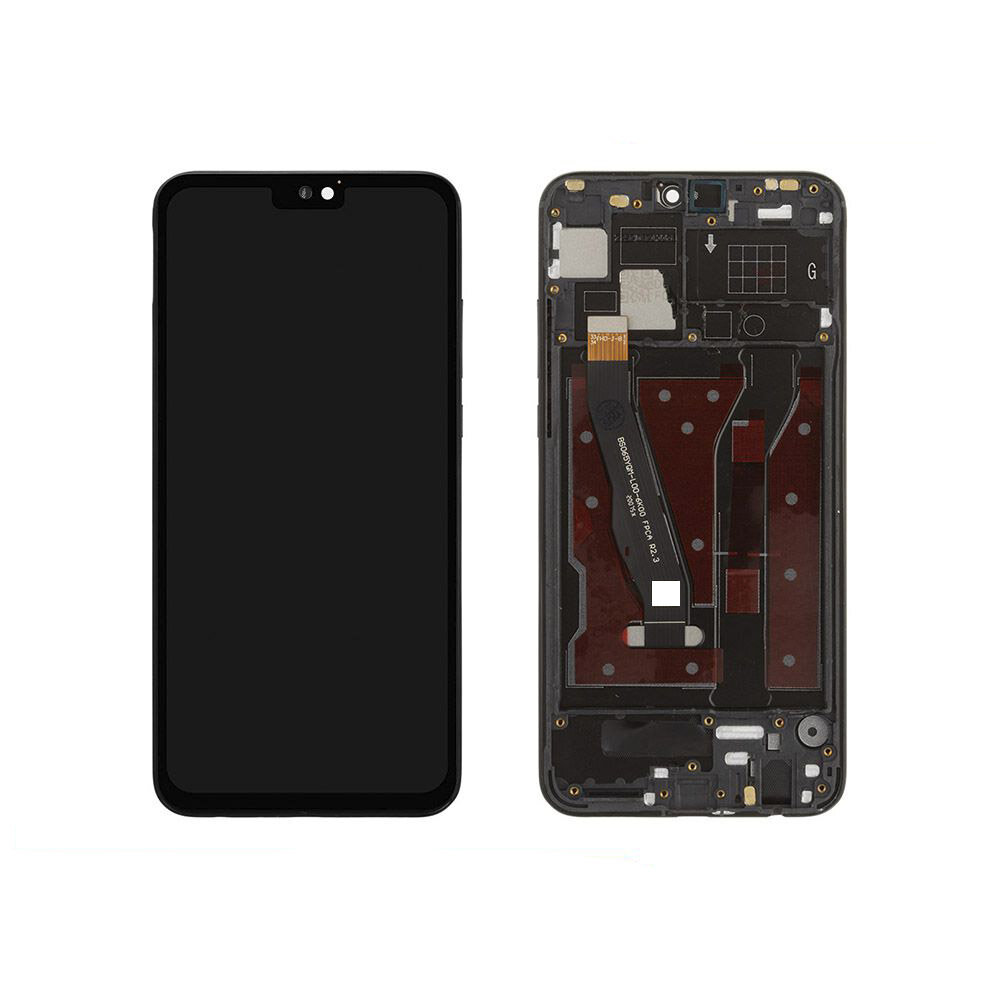 Дисплей (экран) в сборе с тачскрином для Huawei Honor 8X (JSN-L21) черный с рамкой (Premium LCD) / 2340x1080