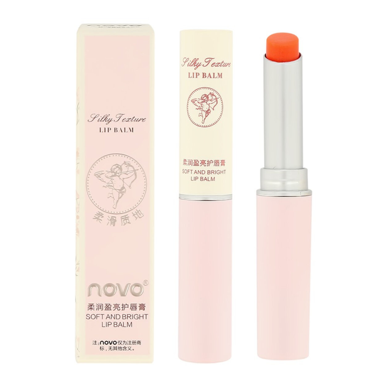 Помада-бальзам для губ NOVO ANGEL ухаживающим эффектом, тон 03