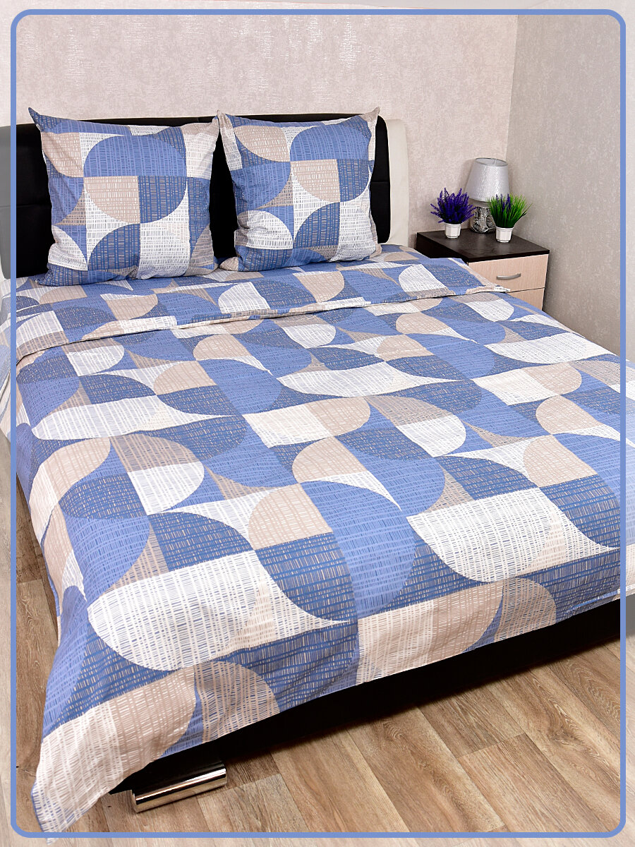 Постельное белье Шуйская бязь Терра 21182-1 Евро-макси