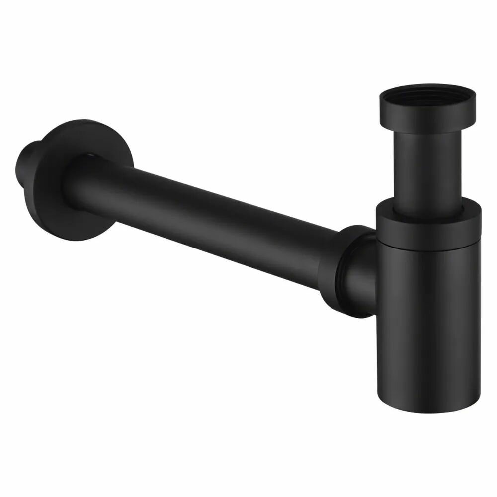 Сифон для раковины цилиндрический, черный WBT-512-Black ELGHANSA