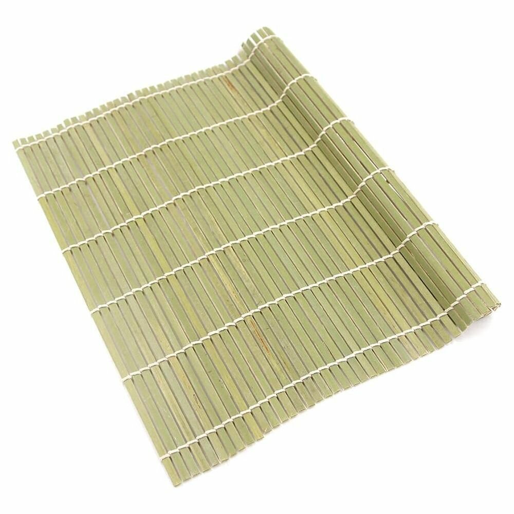 Макису, циновка для скручивания ролов, 27х27 см, бамбук, Henry.