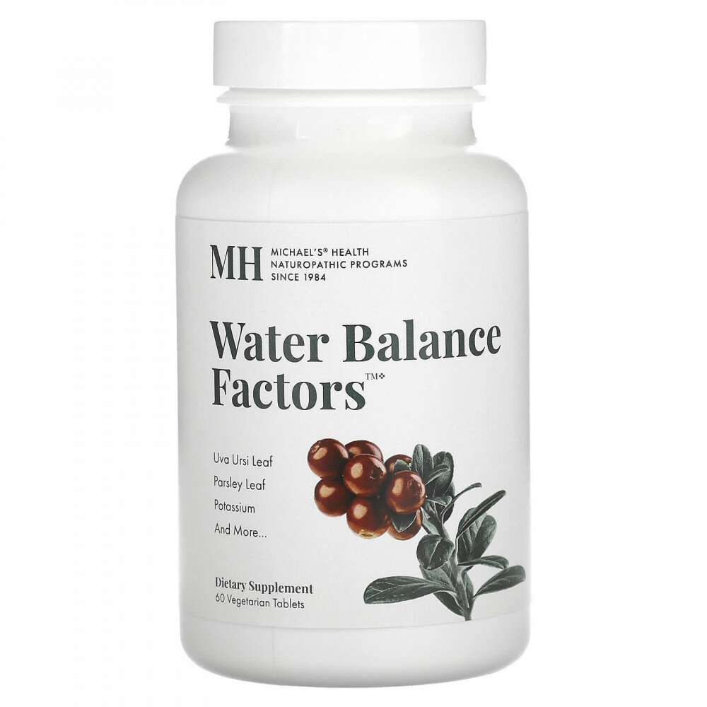 Michael's Health, Water Balance Factors, 60 вегетарианских таблеток