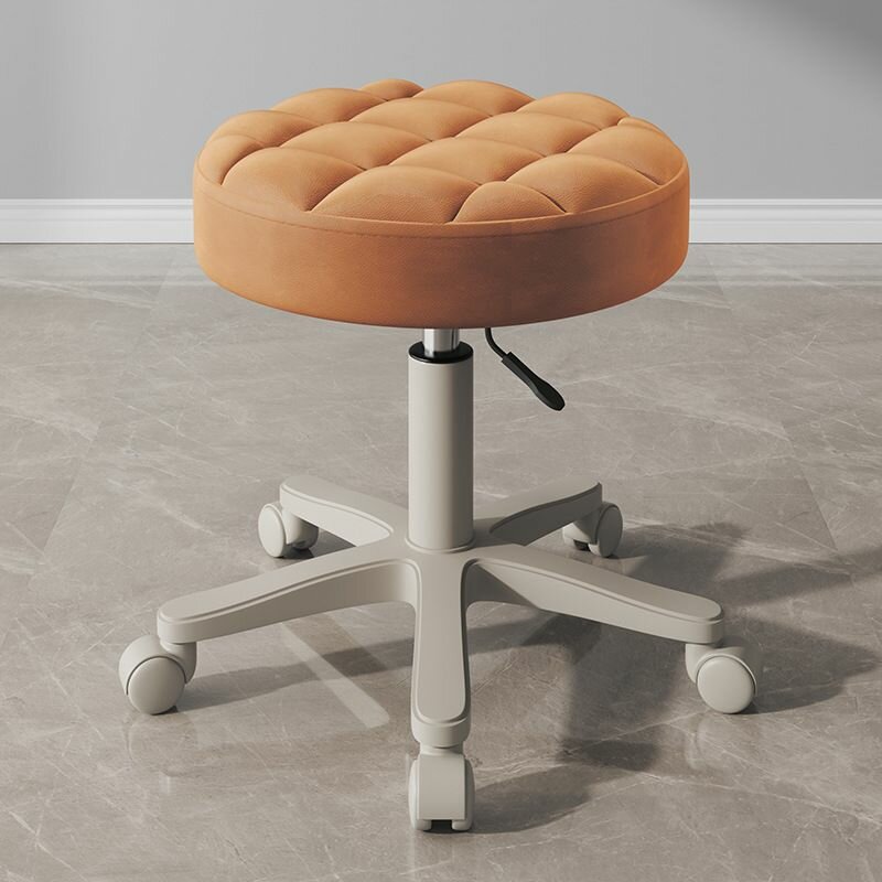 Динамический стул, ABS пластик, Нержавеющая сталь, Натуральная кожа, бежевый