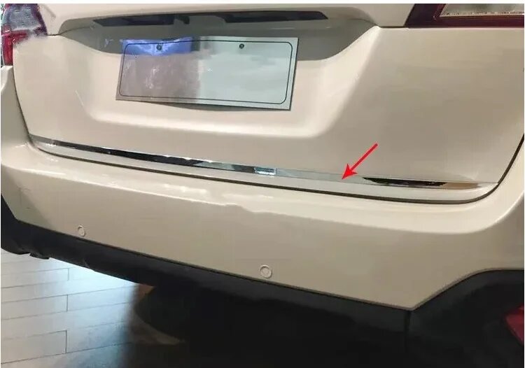 Для Subaru Outback 2011- 2015 накладка на заднюю дверь из нержавеющей стали, задняя дверь багажника, Обшивка багажника, блестящая наклейка для стайлинга автомобиля