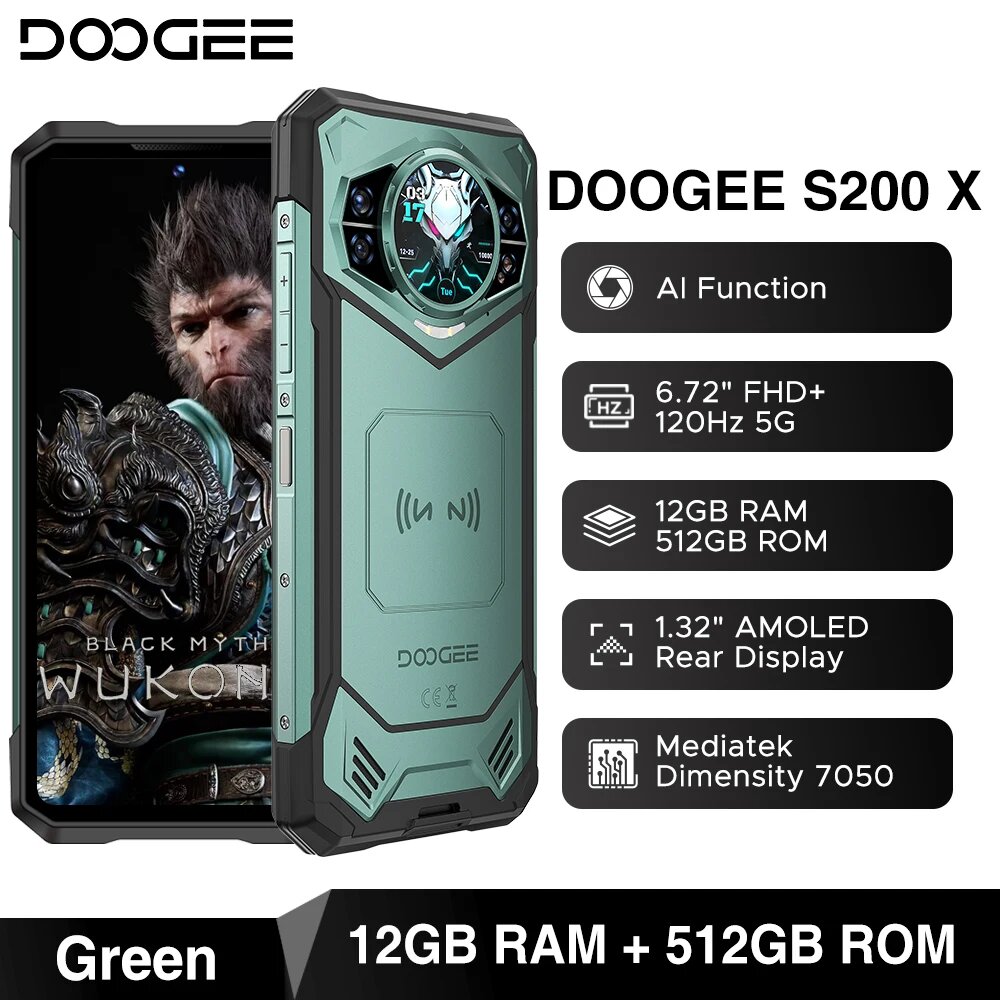 Смартфон Doogee S200 X, 12/512ГБ, global