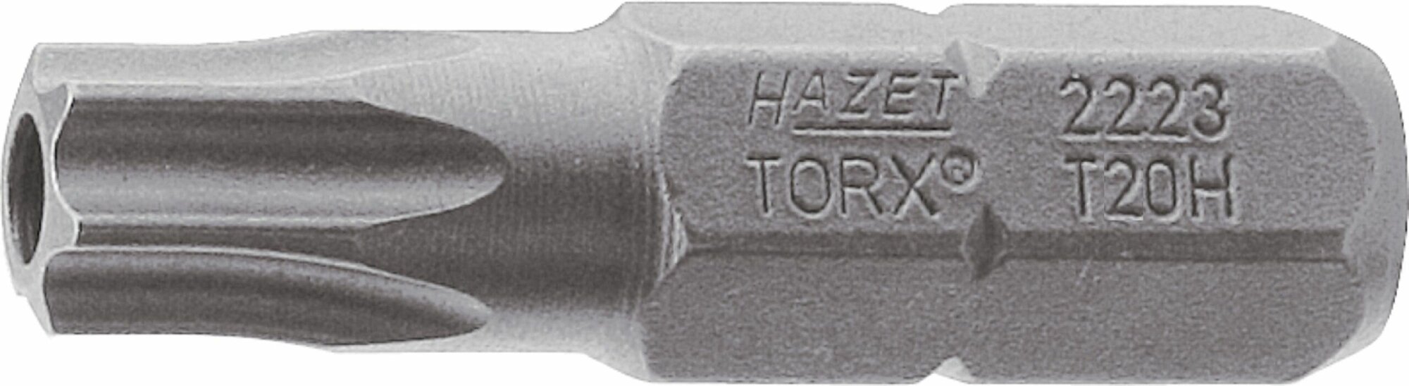 Насадка (бита) TORX T20, шестигранник 1/4", Германия HAZET 2223-T20H