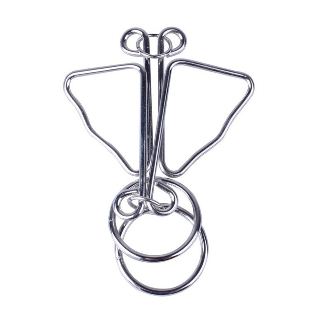 Сцепленные Металлические Кольца IQ Логическая Головоломка Непоседа Игрушка Разблокированные Ссылки Сенсорная Развивающая Игрушка Взрослые Дети Игра Для мозга