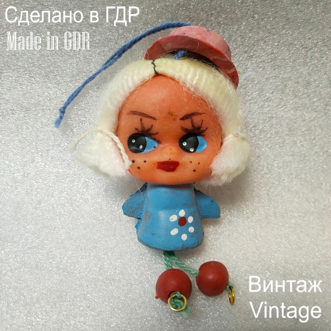 Сувенир винтажный "Кукла для стекла автомобиля", резина