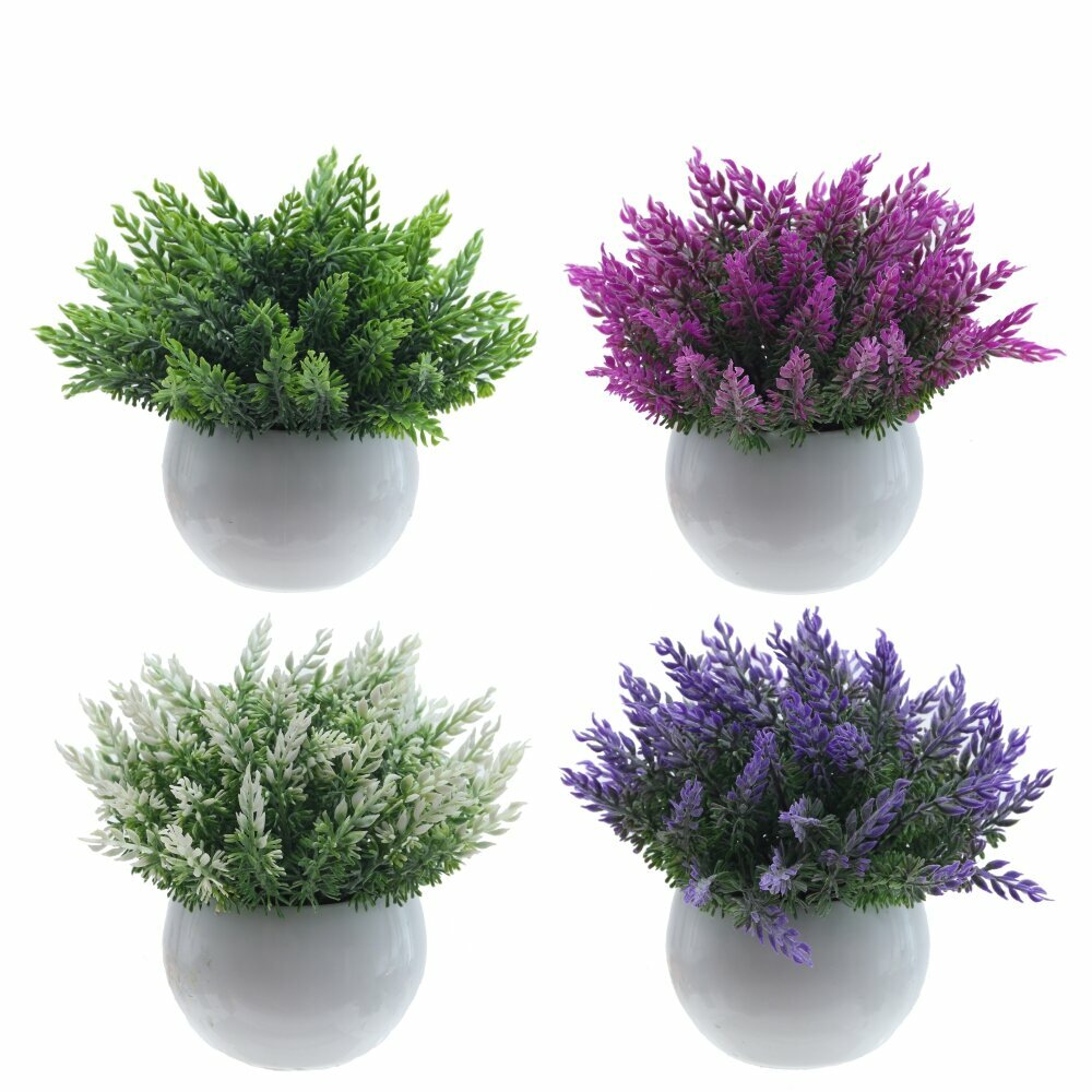 Цветочная композиция "Лаванда", L8 W8 H12 см, 4в.