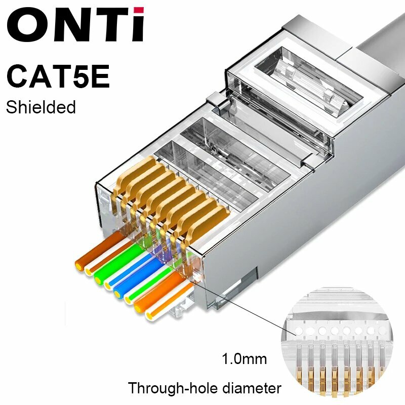 ONTi RJ45 коннектор CAT5E Shielded, 100шт