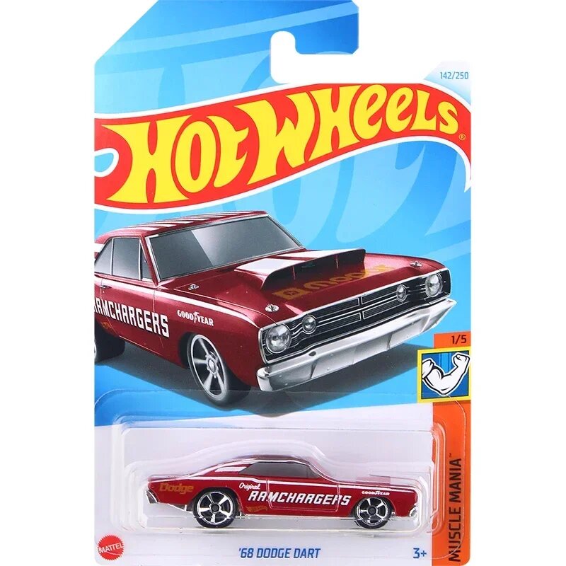 Hot Wheels 1:64 Dodge Dart 1968, Muscle Mania, красный