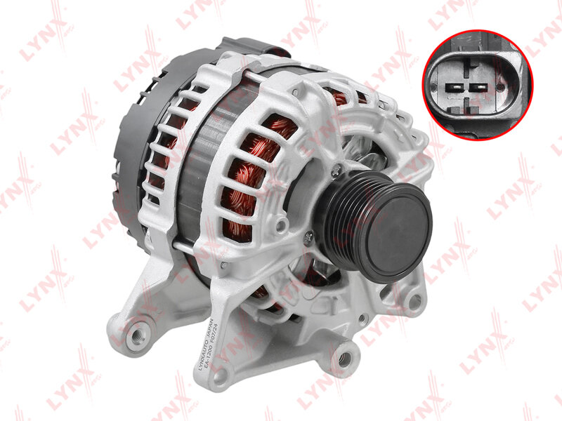 Генератор LYNXauto EA-1200. Для MERCEDES-BENZ мерседес-бенс E(W213) 2.0 16-13/C(W205/S205/A205/C205) 1.6-2.0 13-21/Vito(W447) 1.6-2.1 14>