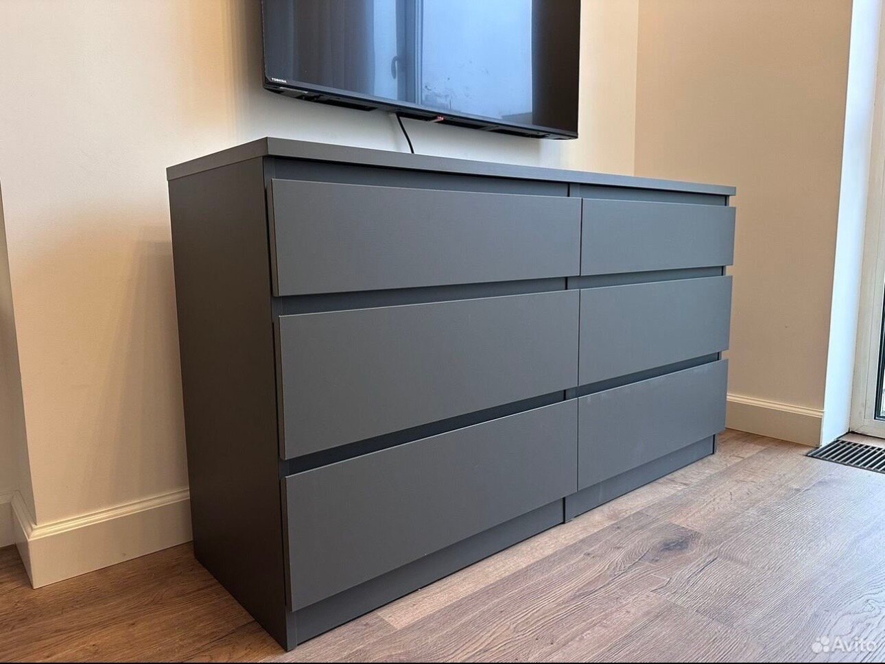 Комод Kullen 6 ящиков 130х73х40