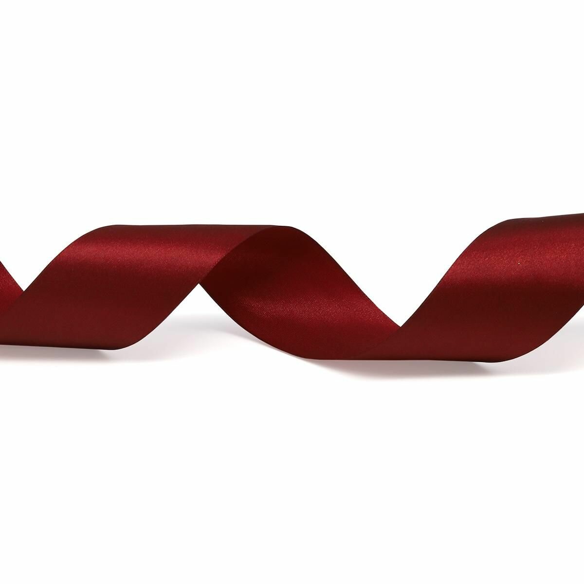 Лента айрис Атласная, 5 см, 22,86 м, цвет 029, бордовая