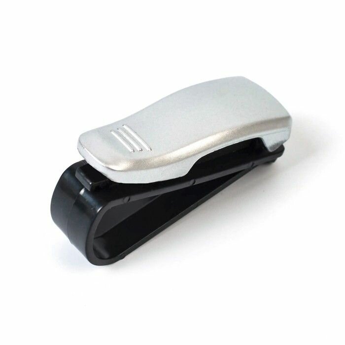 Держатель очков TORSO Автомобильный, зажим, цвет Хром