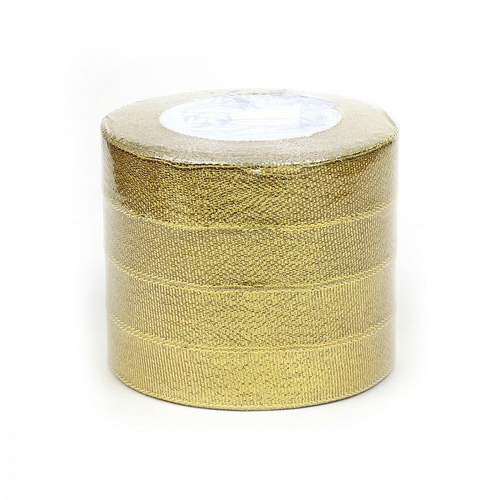 Парчовые ленты Magic 4 Hobby золотистые, 20 мм, в индивидуальной упаковке, 4 шт по 22,85+-1 м