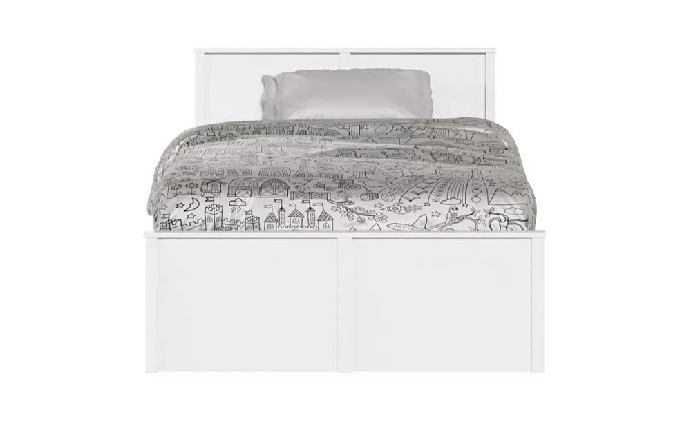 BRW Кровать Ева (Хельга) LOZ120х200 белый