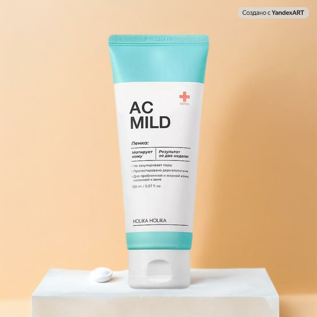 Пенка для лица HOLIKA HOLIKA Ac Mild, для проблемной кожи, 150мл