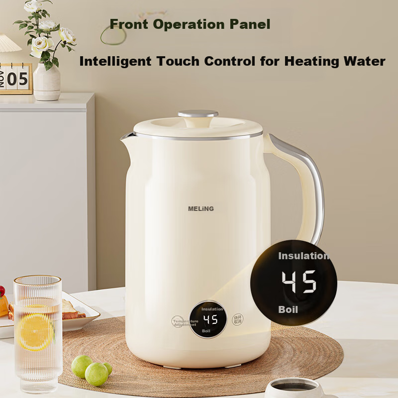 MeiLing Electric Kettle, Stainless Steel Seamless Inner Tank, Smart Touch Control, Multi-temperature Adjustment, Temperature Preservation, Constant Temperature Hot Water Kettle, MH-D602