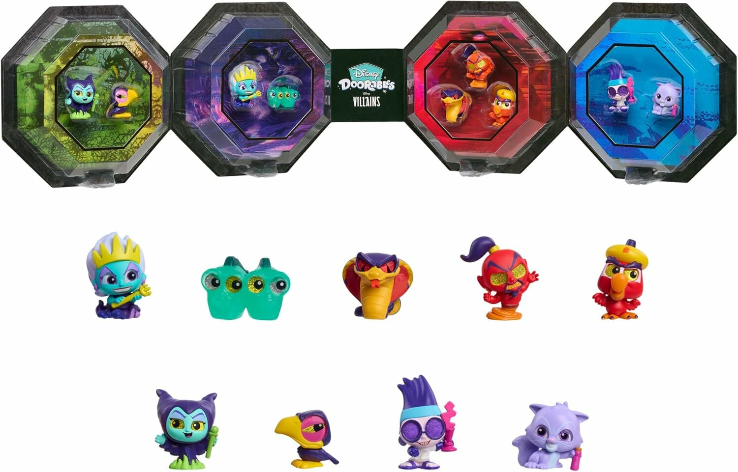 Коллекционные фигурки 9 шт Disney Doorables Disney Villains Collection Peek