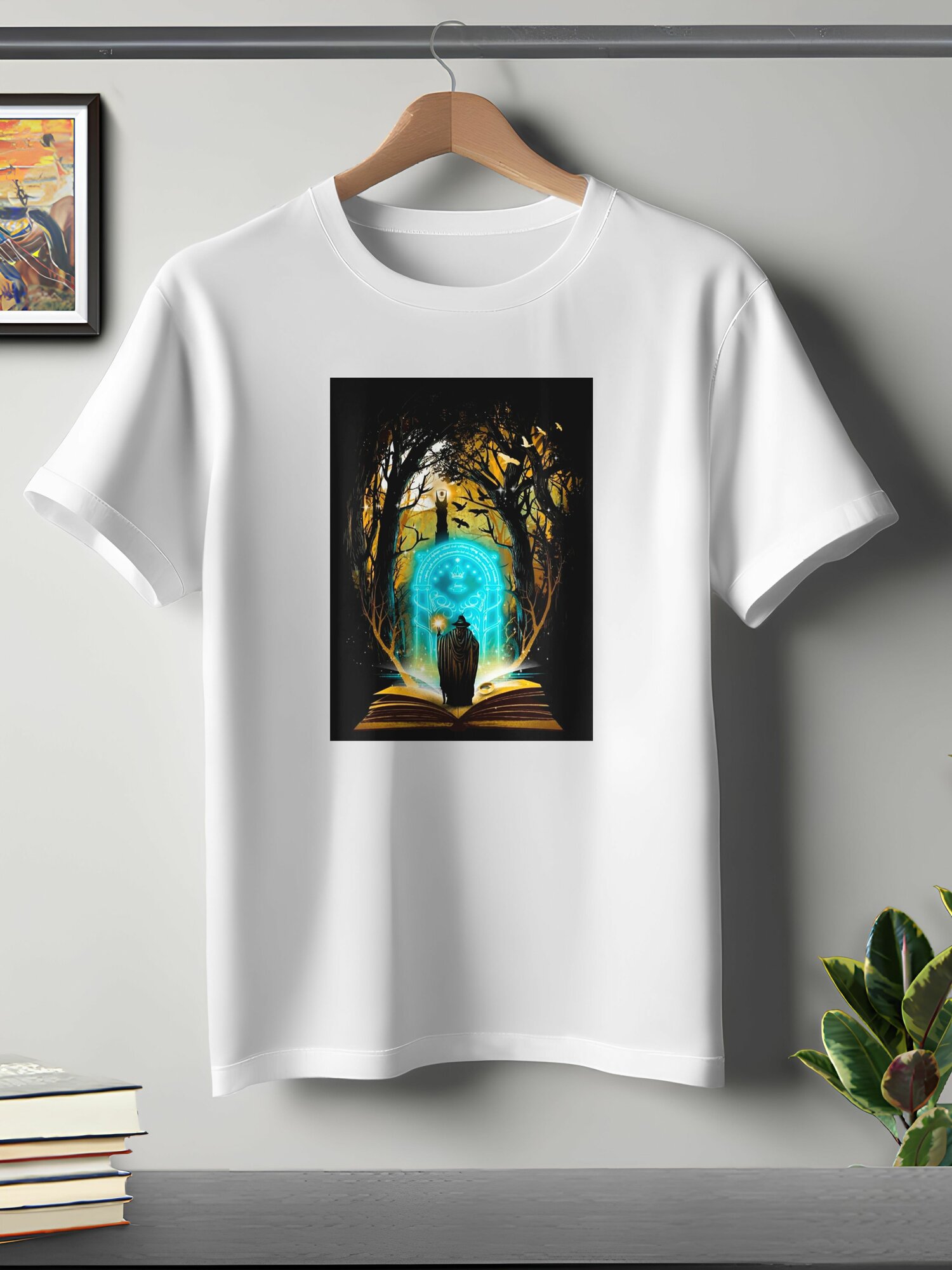 Футболка  Детская ONEQ 152 (12-13) размер с принтом Властелин колец, белая