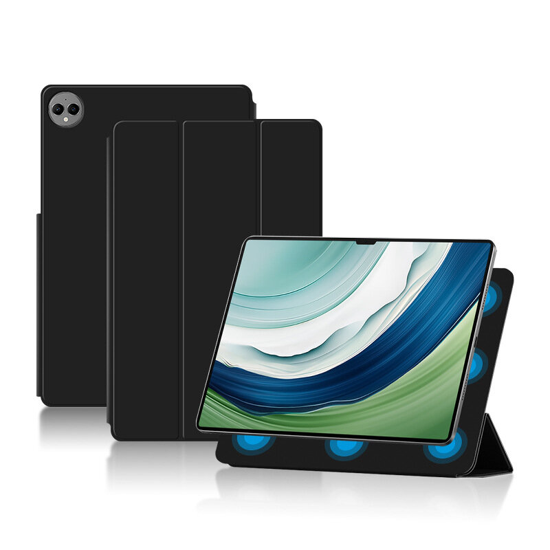 Чехол-обложка MyPads iL Sottile для Huawei MatePad Pro 13.2 ультратонкий, трансформируется в подставку, магнитный, черный MyPads