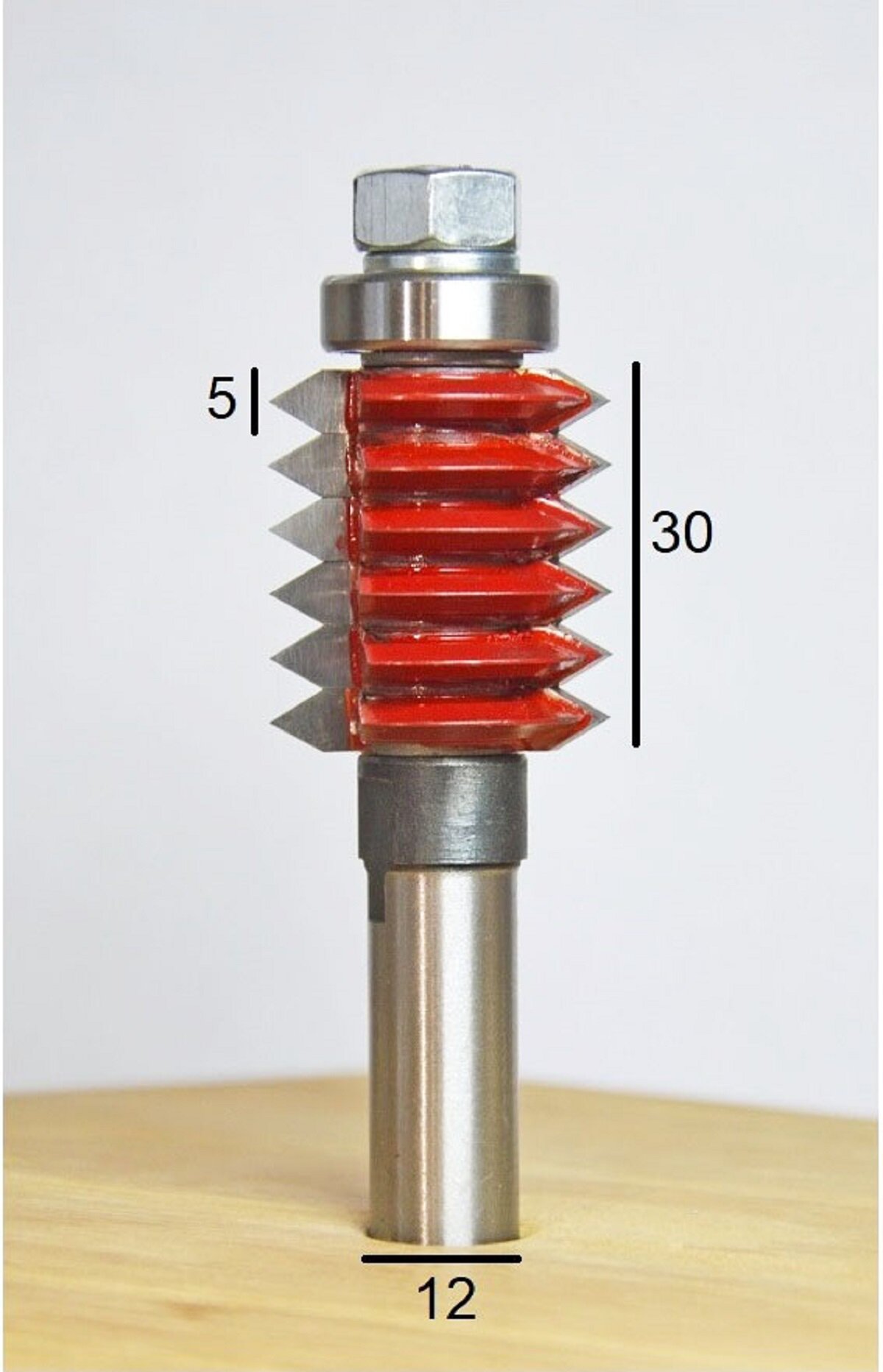 Фреза "Микрошип" для сращивания, диаметр 30 мм, диаметр хвостовика 12 мм