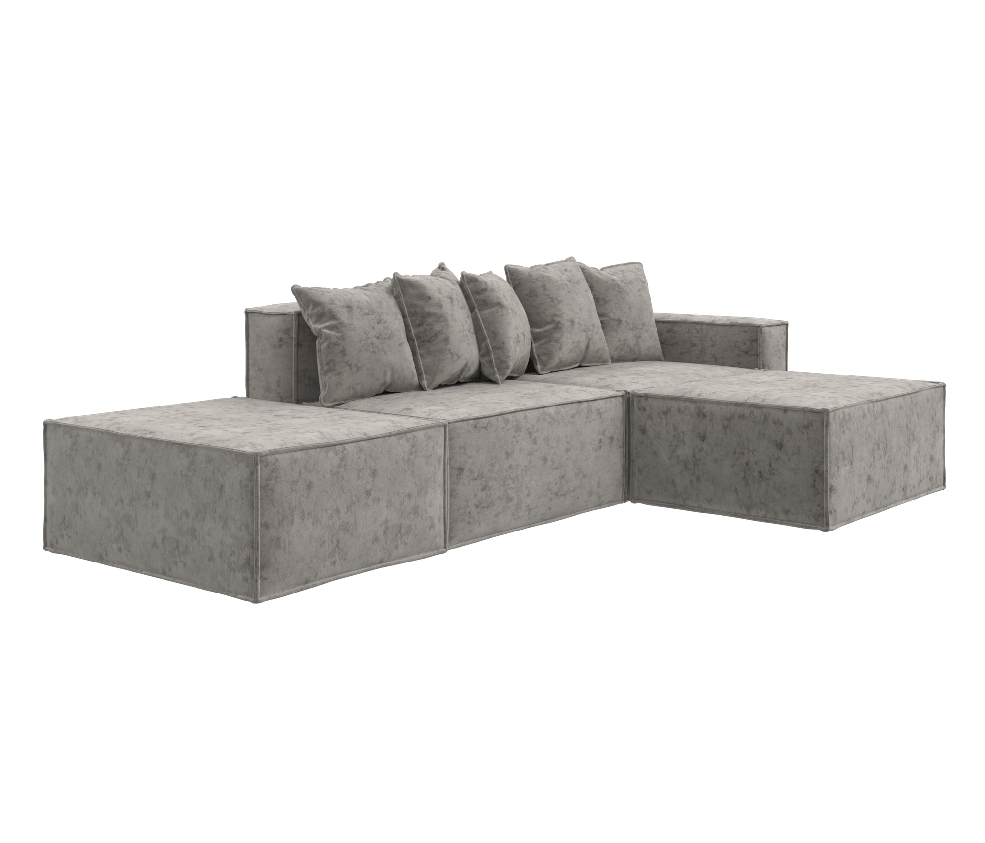 Диван DiHall Bello OWN-18, велюровая обивка, ЛДСП, наполнитель ППУ, пружинный блок