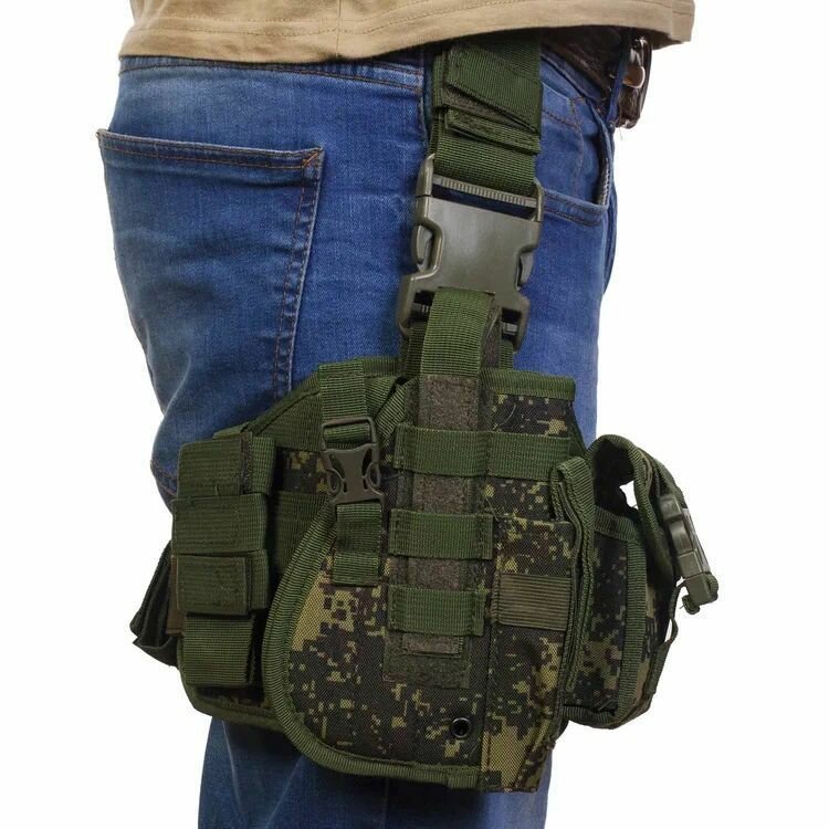 Тактическая набедренная кобура-подсумок 7.62 (цифра)