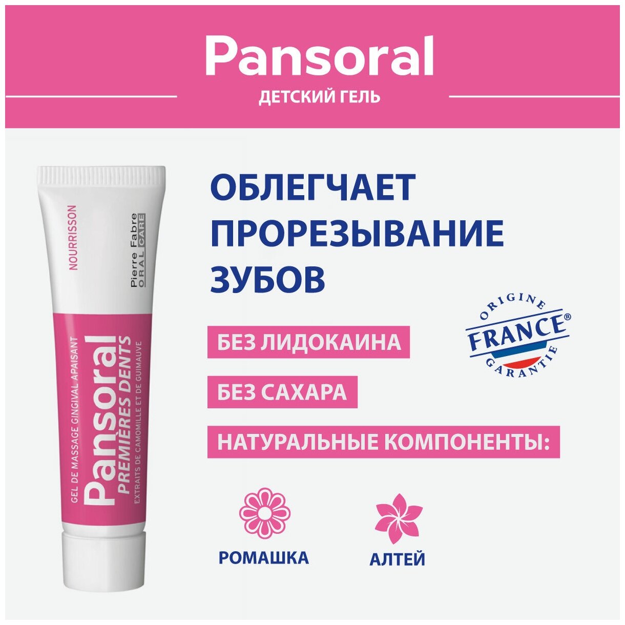 Гель для прорезывающихся зубов Pansoral Teething, для обезболивания десен, детский,15 мл.