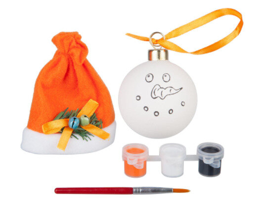 Набор для творчества Bondibon "Шар-подарок" Снеговичок