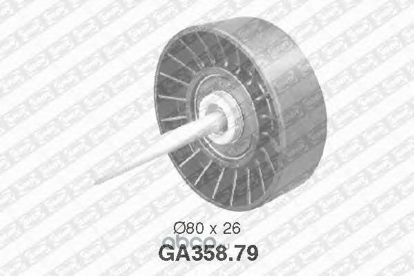 Ролик обводной приводного ремня alfa romeo 147/156/166/spider/gtv/lancia kappa ntn-snr ga358.79