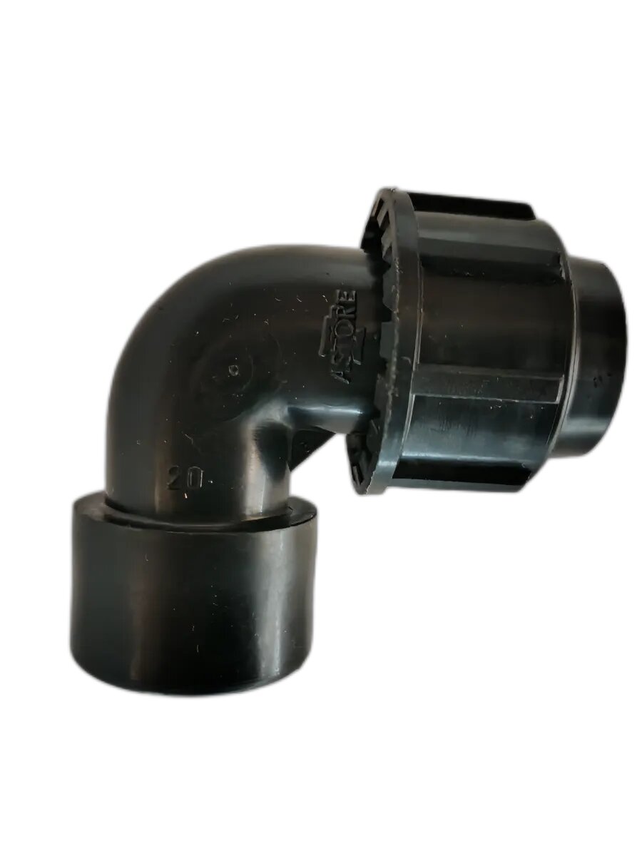 Отвод ПНД с внутренней резьбой 20x3/4" Astore