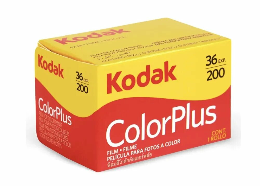 Фотопленка Kodak "Колор+", 200 ISO, 36 кадров, формат 135, для всех фотоаппаратов