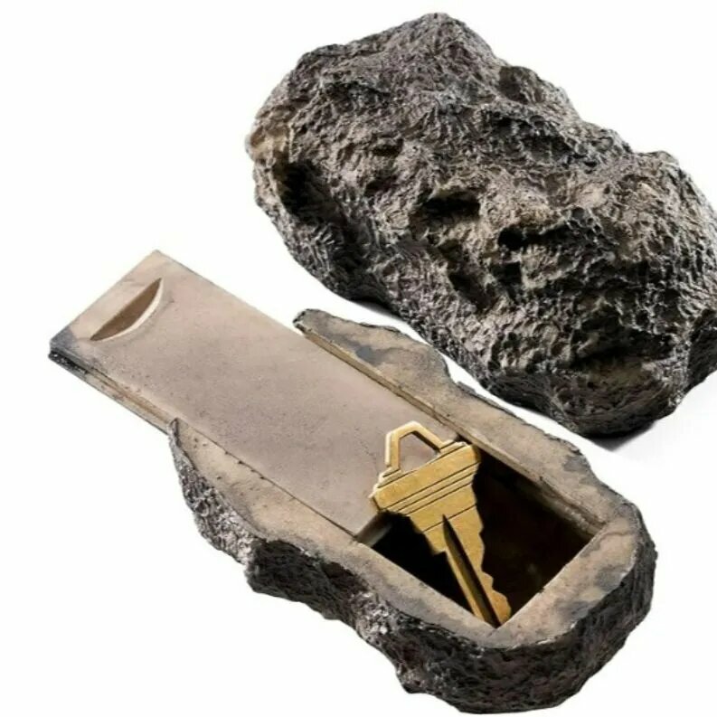 Фигура садовая, DAENERO, тайник камень для ключей, декоративный камень, фигурка для сада и двора