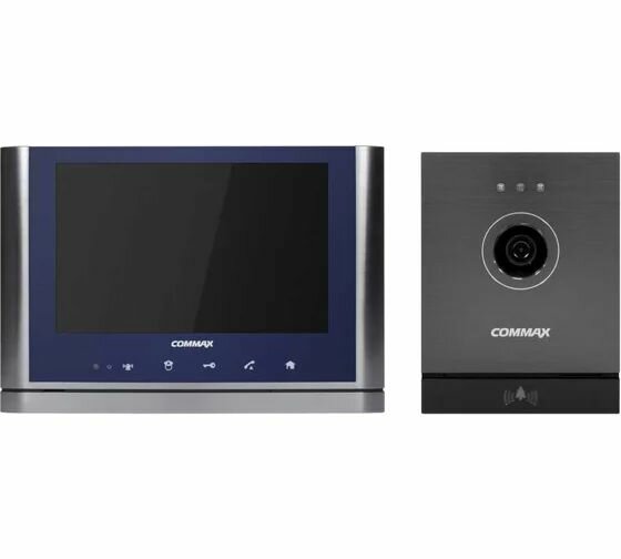 IP Комплект видеодомофона и вызывной панели COMMAX CIOT-1020M Silver+ Blue/D21M CIOT-1020MSilver+Blue/CIOT-D21M