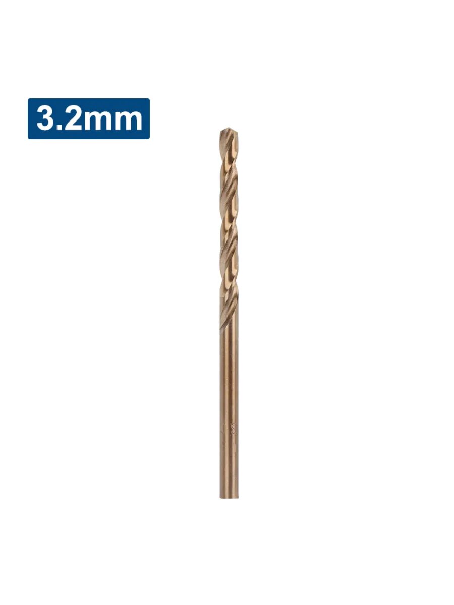 Сверло спиральное по металлу и дереву HSS М35 3,2мм