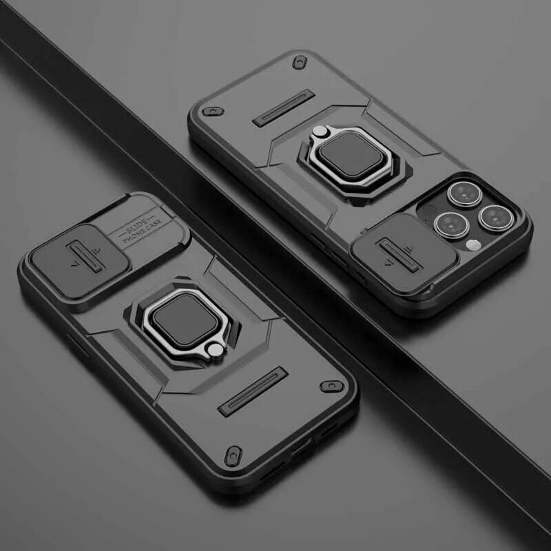 Черный противоударный чехол для iPhone 16 Pro Max