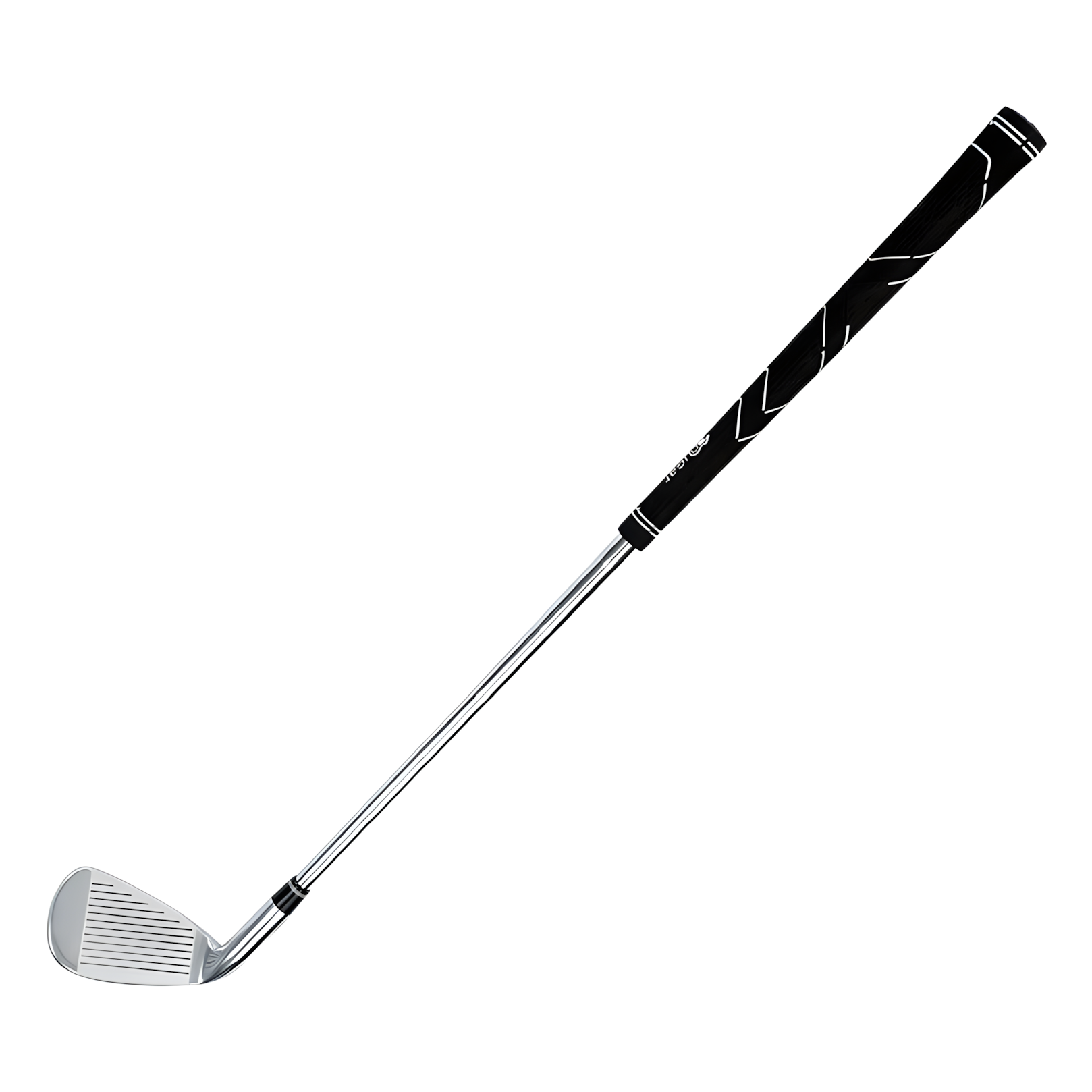 Укороченная клюшка для гольфа OUGAR №7 IRON, длина 62 см, классический хват, серебристый/черный