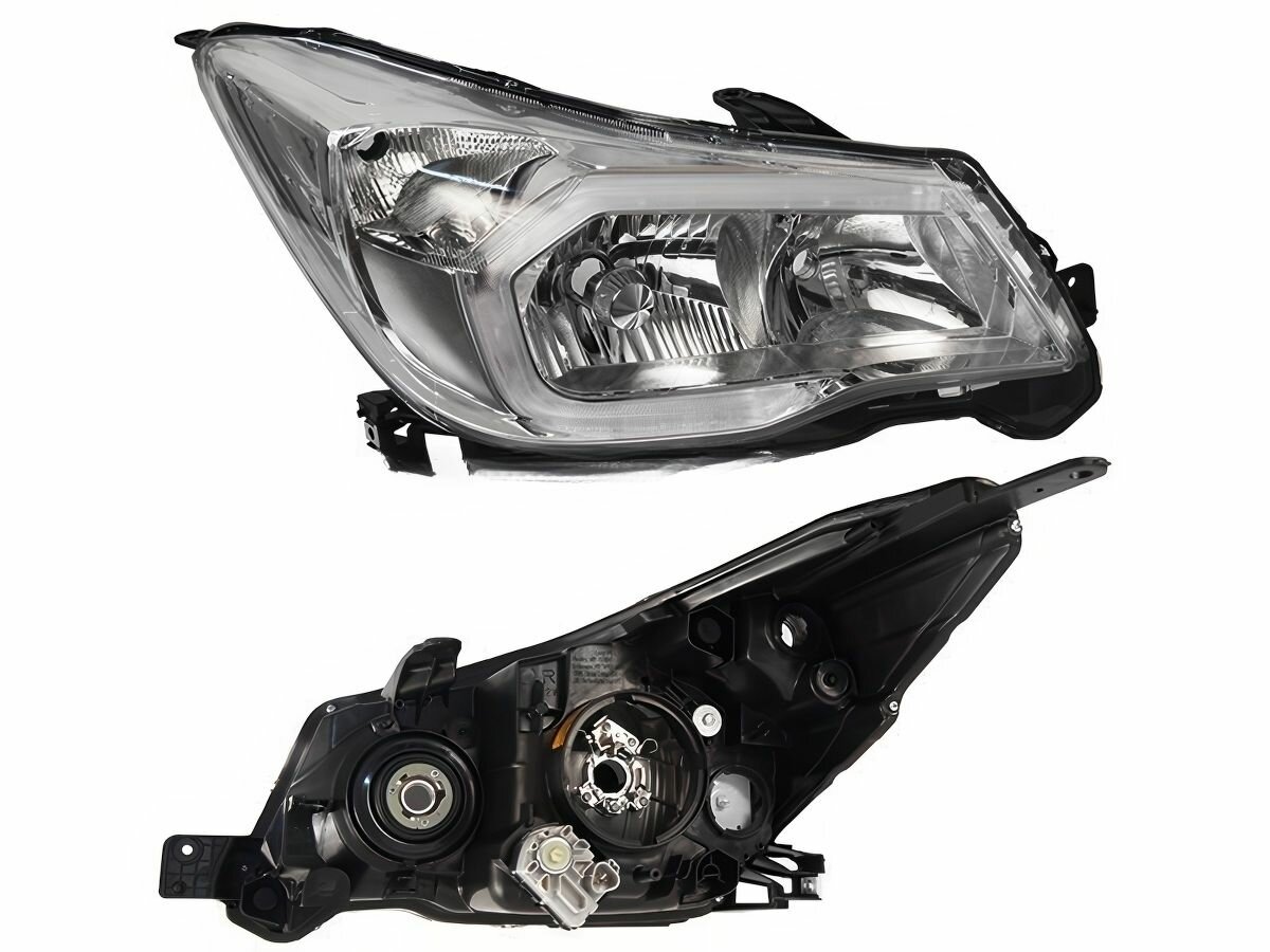 Фара правая, под ксенон, с электрокорректором (Евросвет) для Субару Форестер арт ST2201124RMLEHM1 SAT