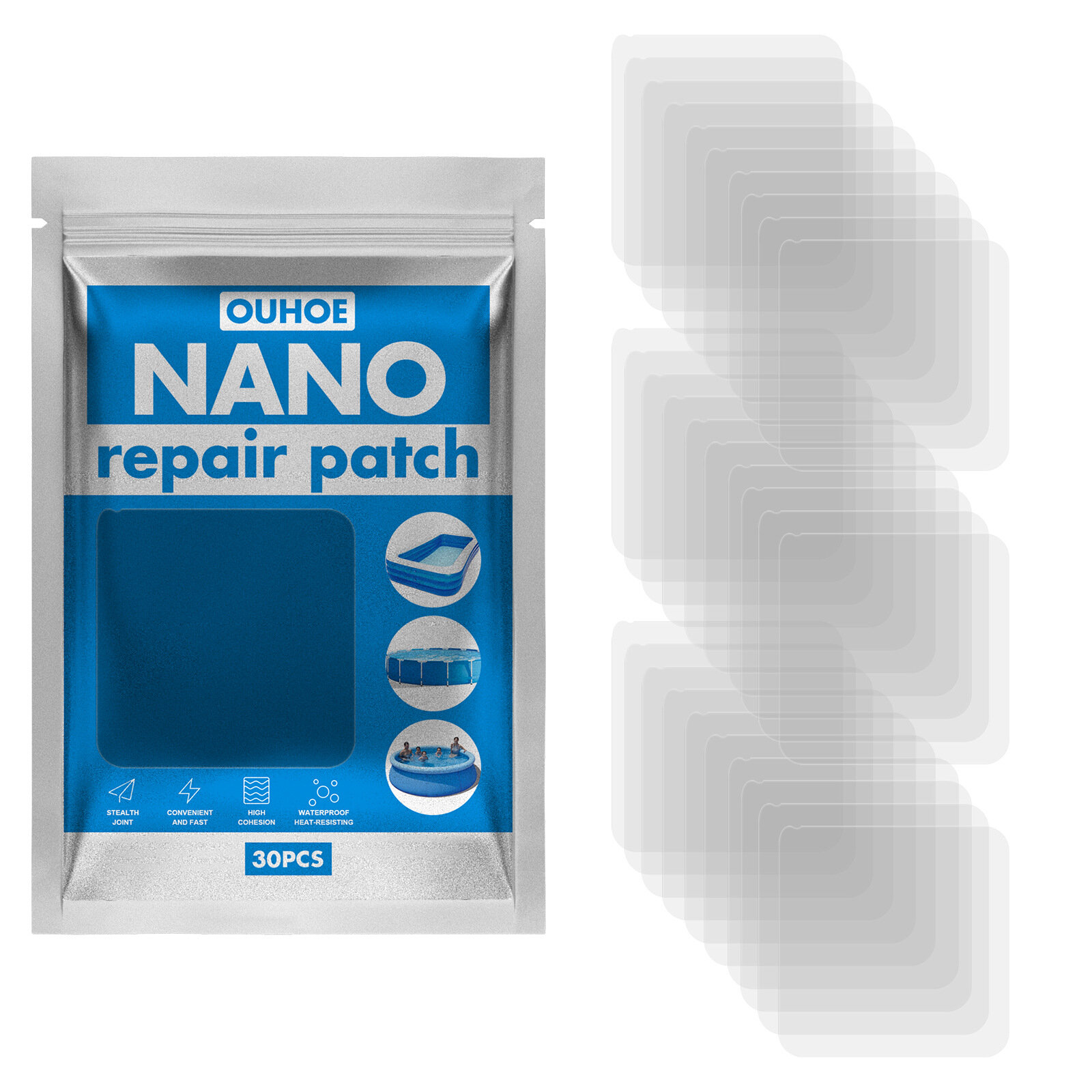 Ремонт плавательных кругов в Оухо, субсидированные водные коврики для бассейнов, водонепроницаемые тенты, дополнительная подача воздуха, специальные клейкие наклейки.