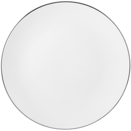 Тарелка закусочная Maxwell & Williams White Platinum 23 см, фарфор, белый, с серебристым кантом (MW601-RR0053)