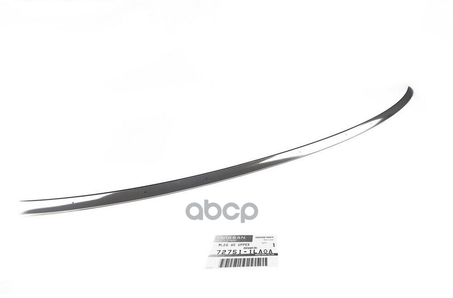 Молдинг стекла ветрового верхний (Z62/Y62) хром NISSAN арт. 727511LA0A